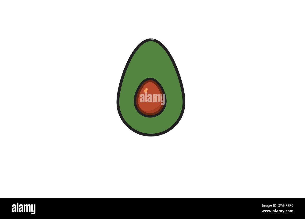 Garden fresh avocado icon. avocado fruits healthy lifestyle symbol ...