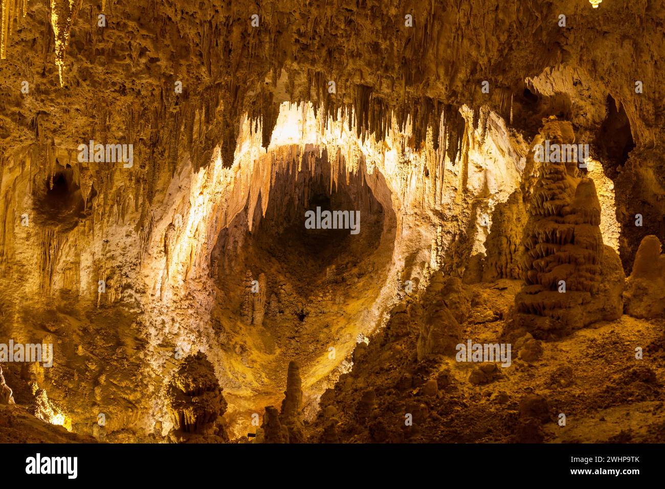 Carlsbad Caverns National Park is located in the US state of New Mexico ...