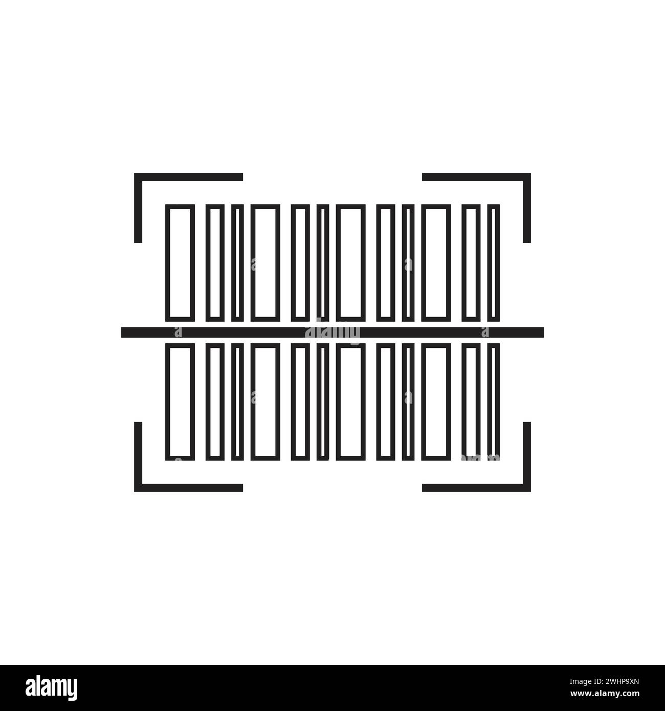 Flat barcode icon symbol vector Illustration Stock Vector Image & Art ...