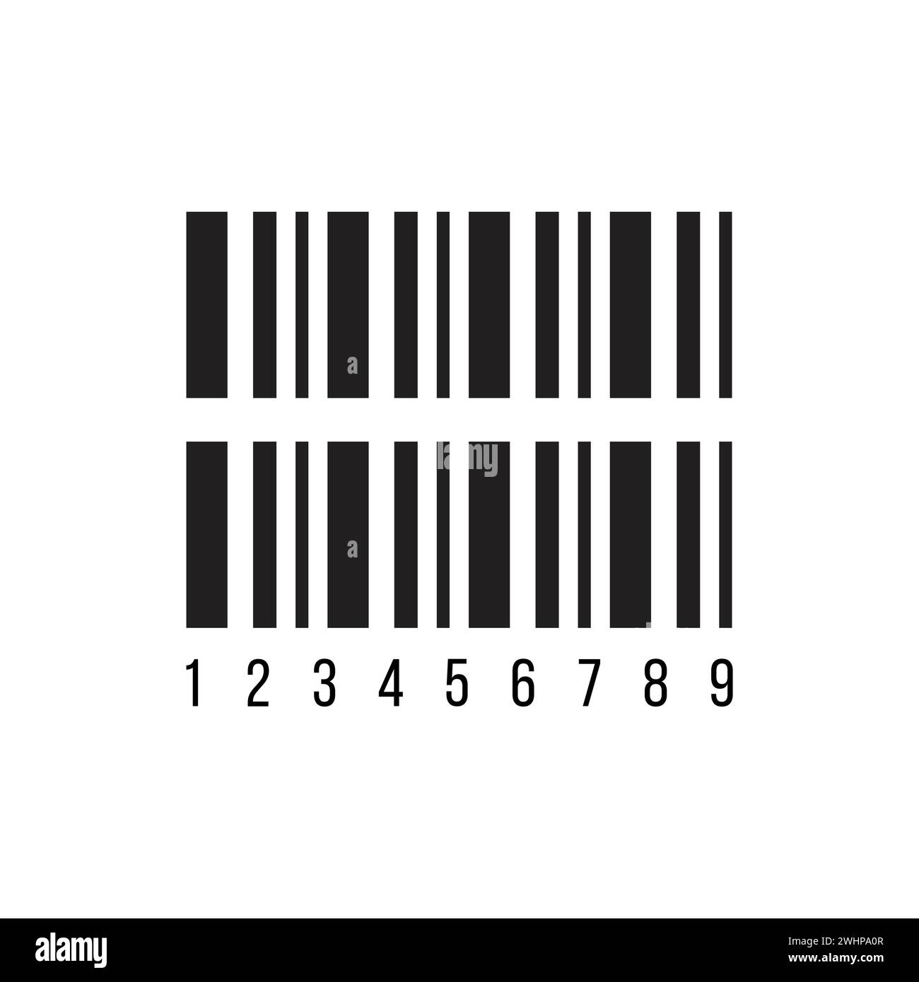 Flat barcode icon symbol vector Illustration Stock Vector Image & Art ...