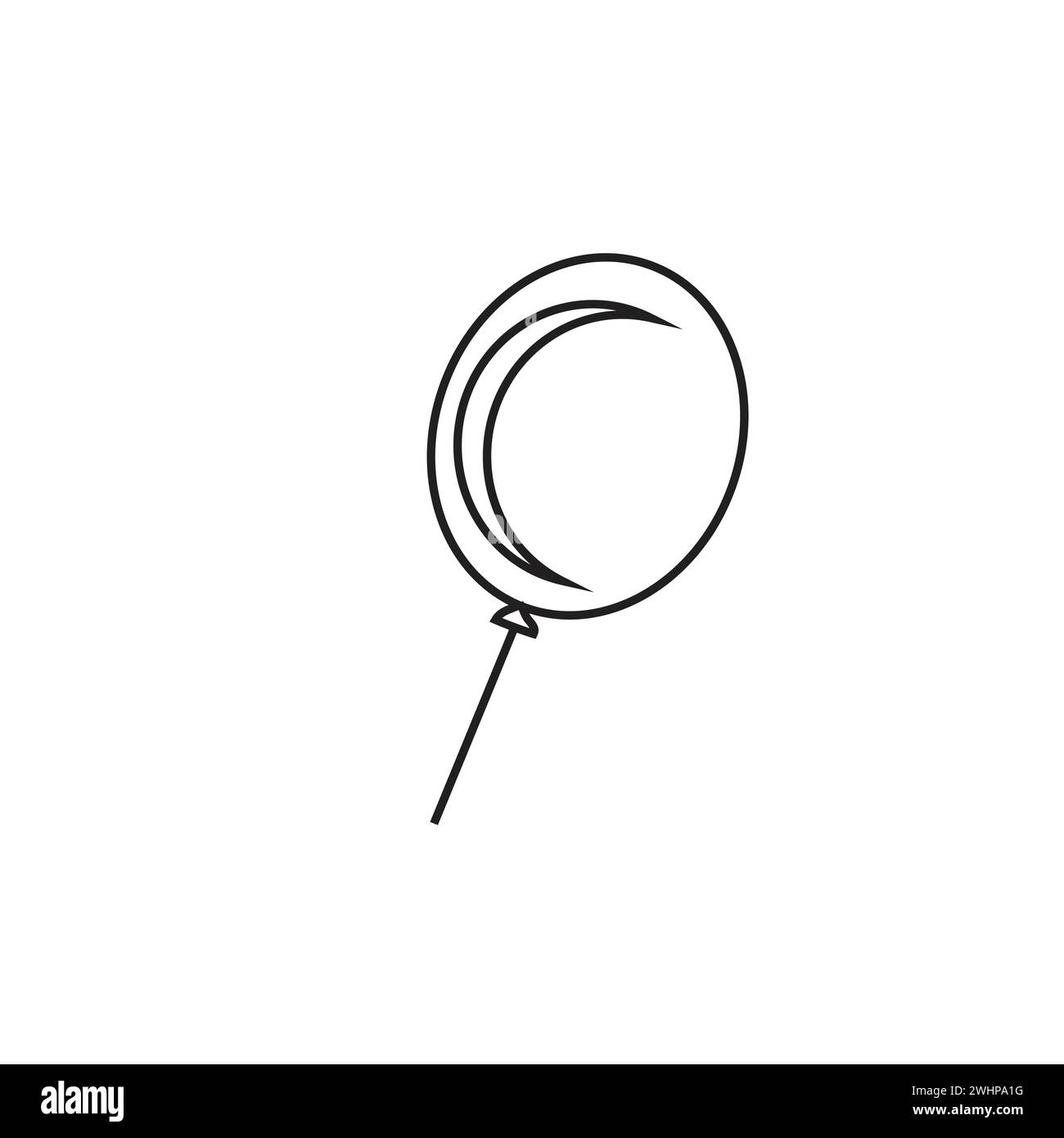 balloon icon template color editable. balloon symbol vector sign ...