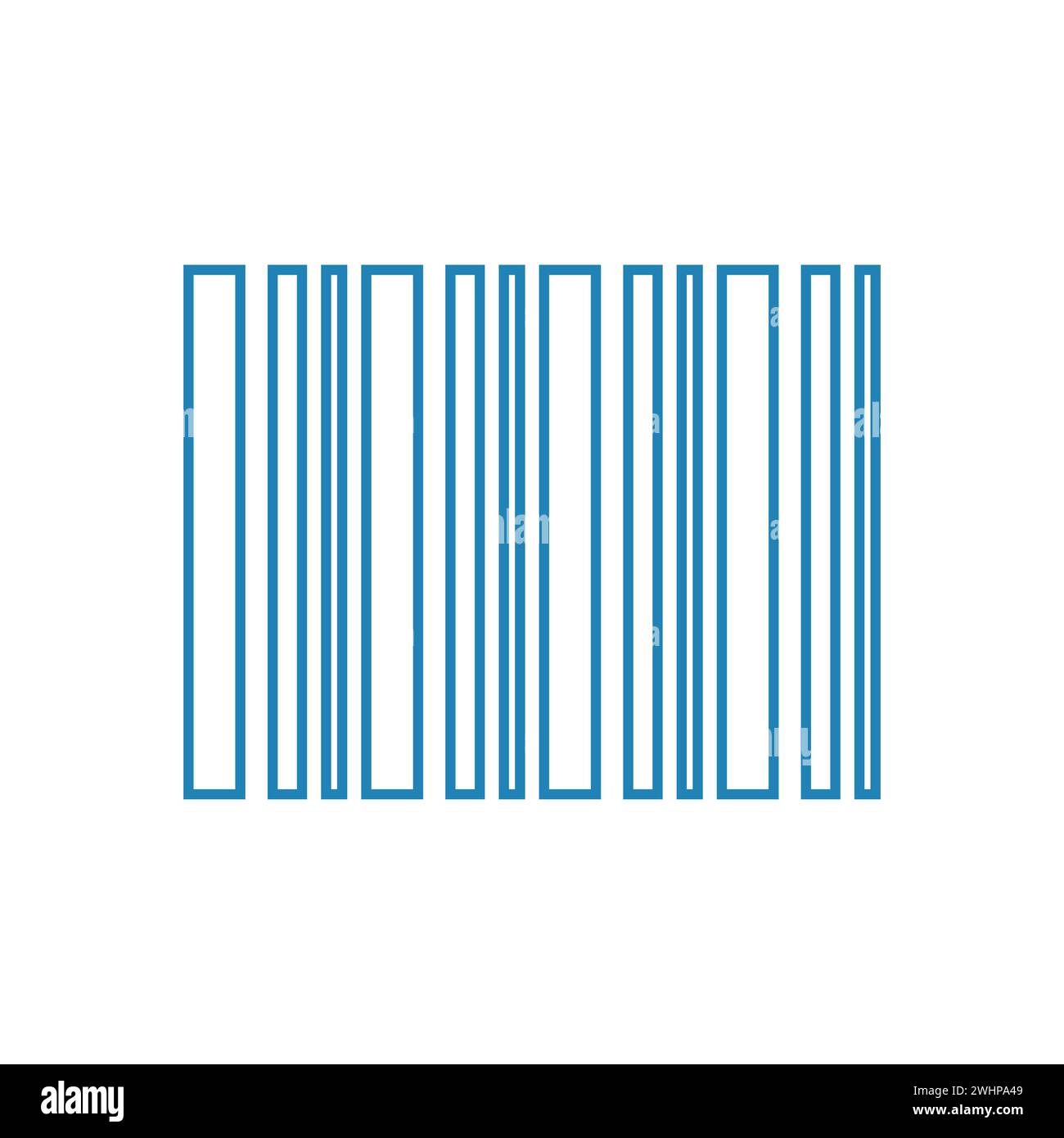 Flat barcode icon symbol vector Illustration Stock Vector Image & Art ...