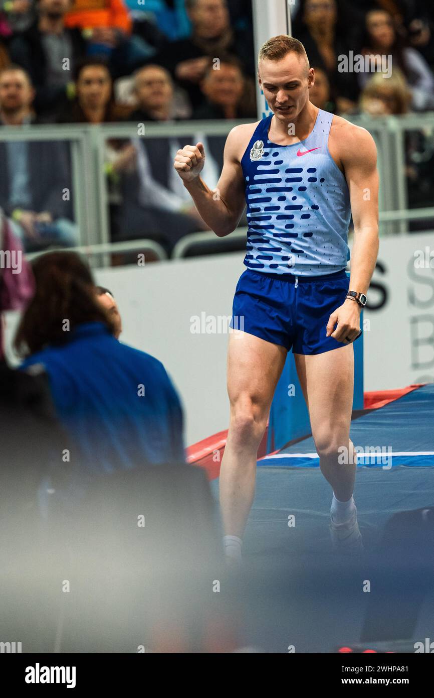 Sam KENDRICKS (USA), Pole Vault Men, during the Meeting de Lievin 2024 ...