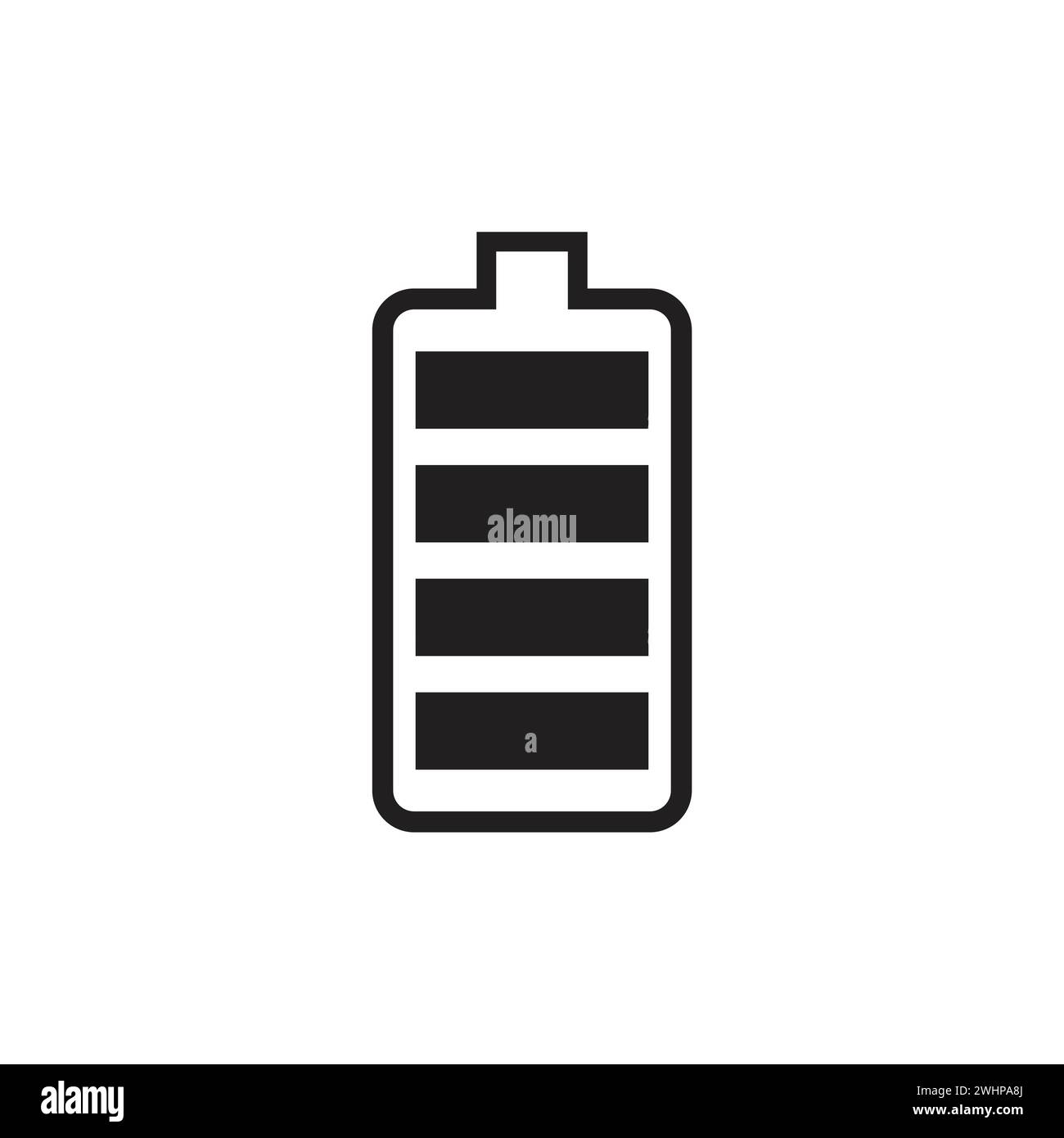 Flat battery icon symbol vector Illustration Stock Vector Image & Art ...