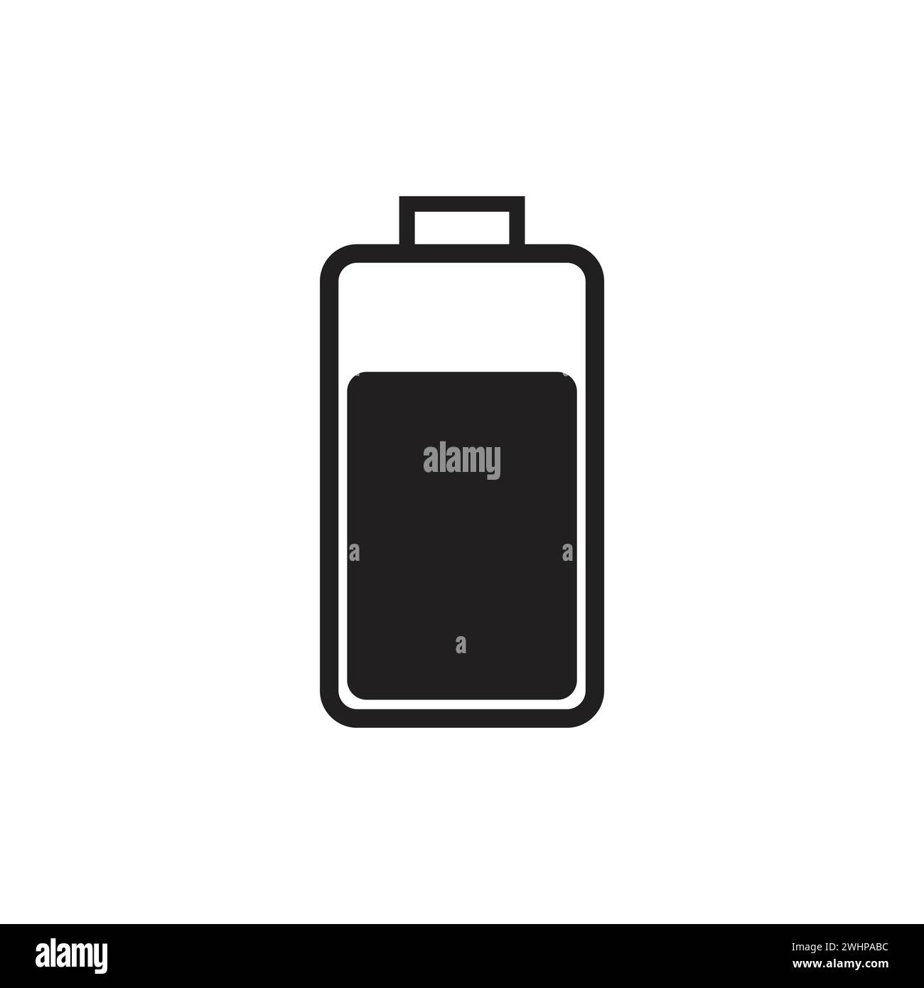 Flat battery icon symbol vector Illustration Stock Vector Image & Art ...