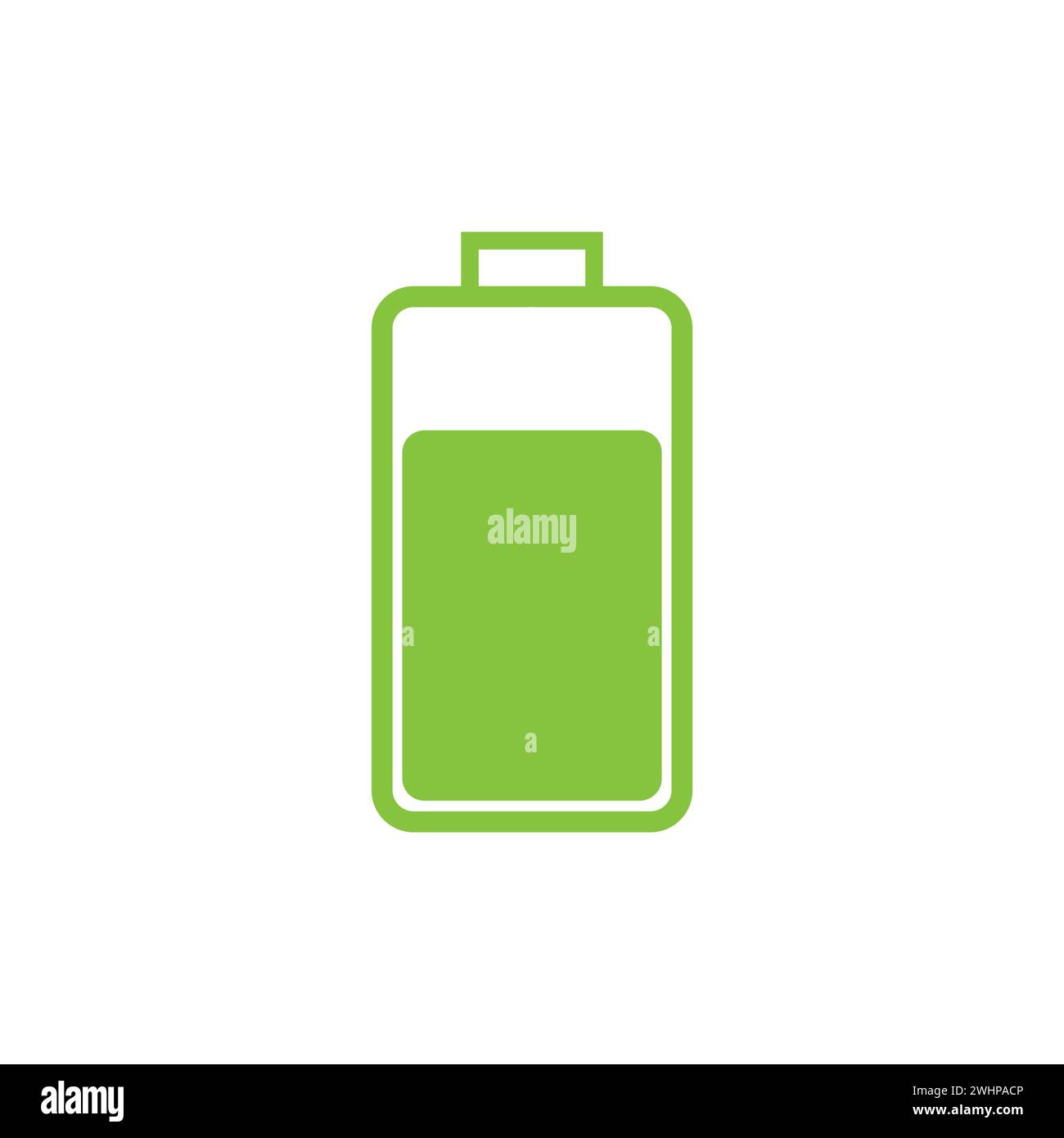Flat battery icon symbol vector Illustration Stock Vector Image & Art ...