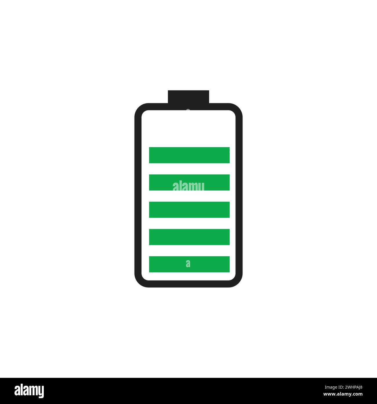 Flat battery icon symbol vector Illustration Stock Vector Image & Art ...