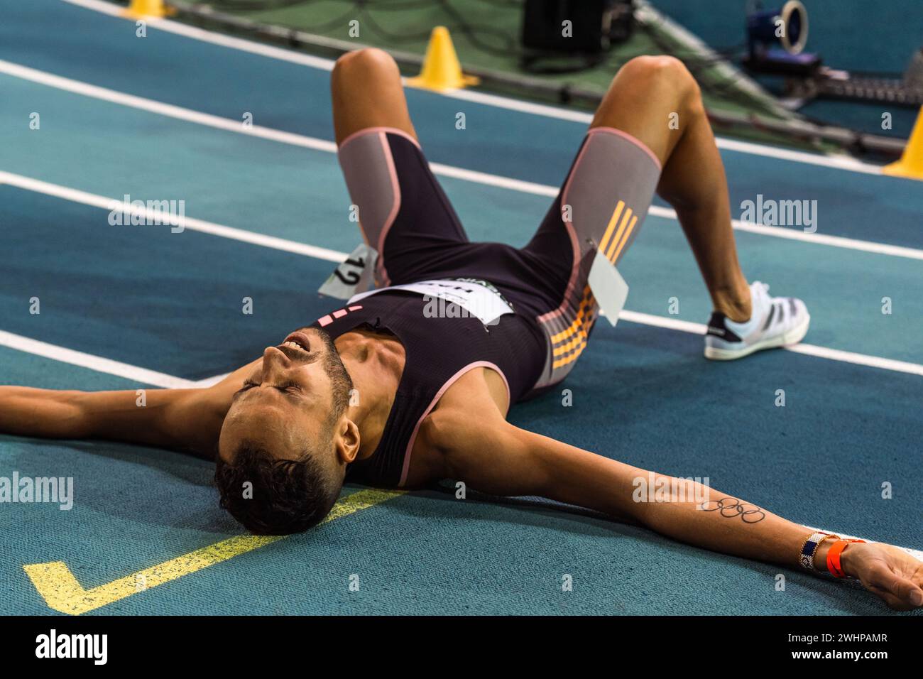 Azeddine HABZ (FRA), 1500m Men, during the Meeting de Lievin 2024 ...
