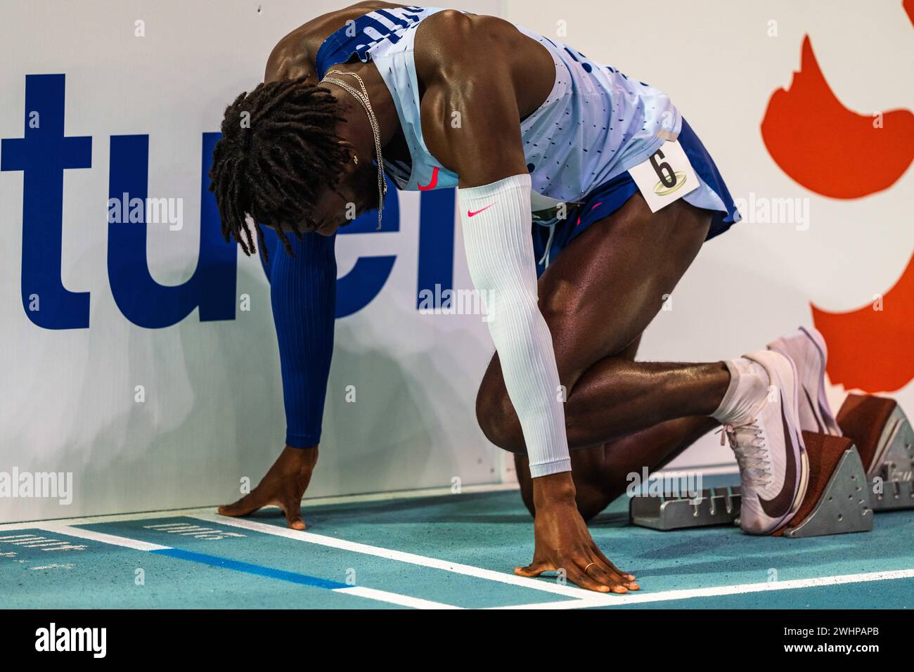 Ryan ZEZE (FRA), 200m Men, during the Meeting de Lievin 2024, Hauts-de ...