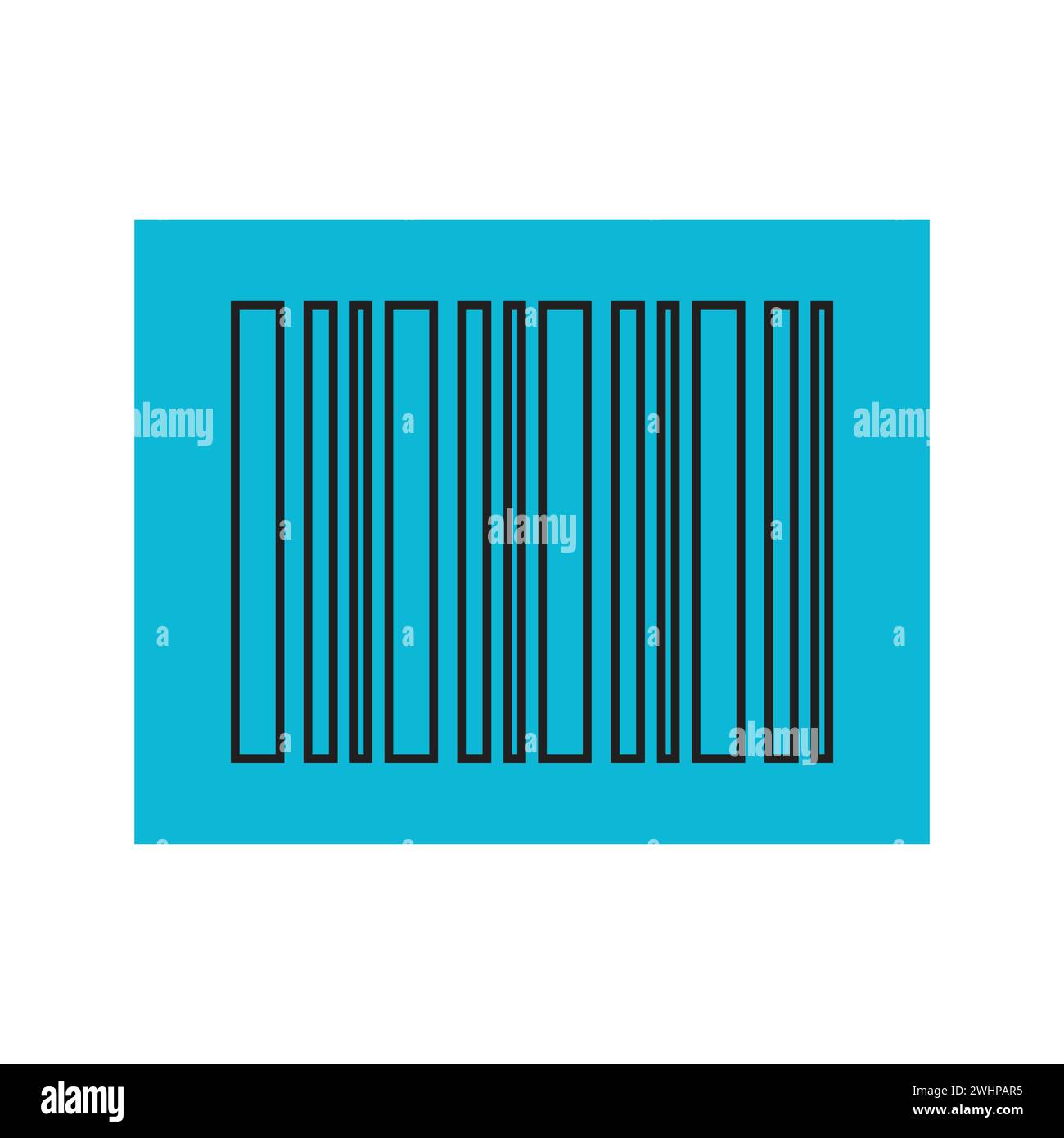 Flat barcode icon symbol vector Illustration Stock Vector Image & Art ...