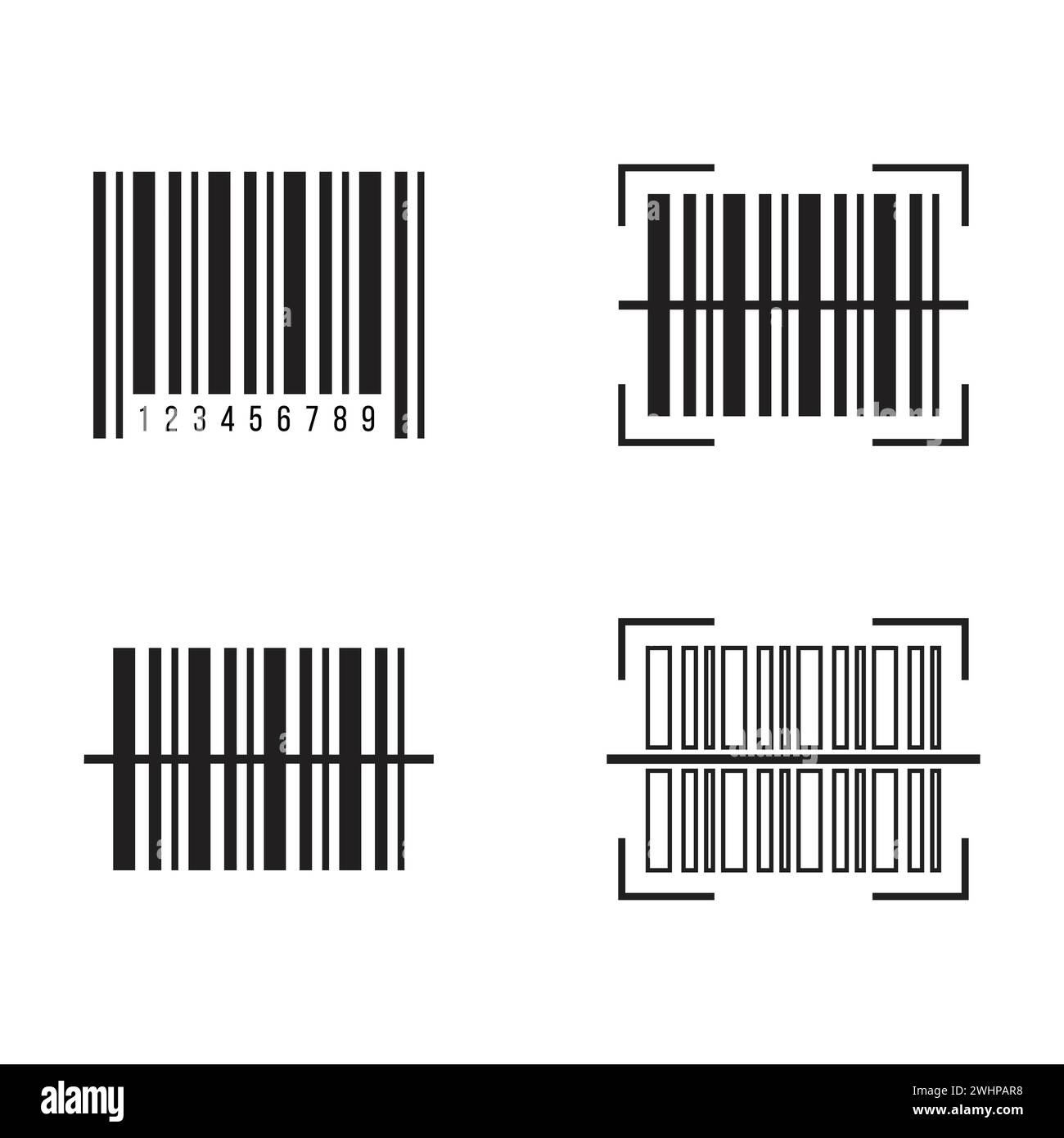 Flat barcode icon symbol vector Illustration Stock Vector Image & Art ...