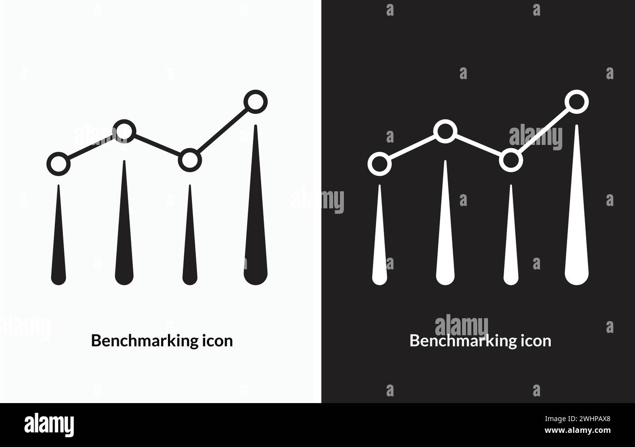 Benchmark measure icon in flat style design isolated on white background Stock Vector Image ...
