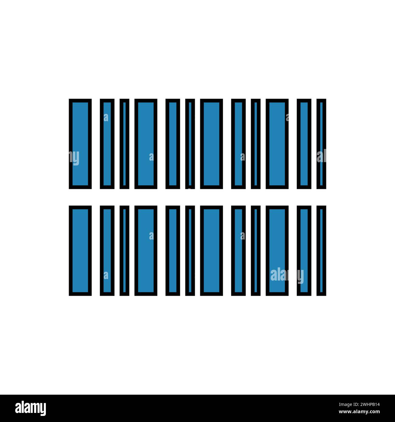 Flat barcode icon symbol vector Illustration Stock Vector Image & Art ...