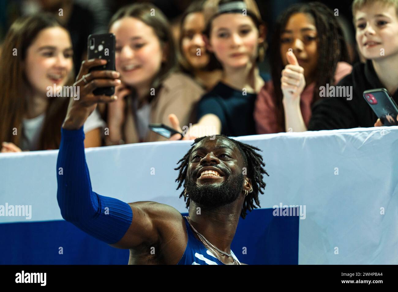 Ryan ZEZE (FRA), 200m Men, during the Meeting de Lievin 2024, Hauts-de ...