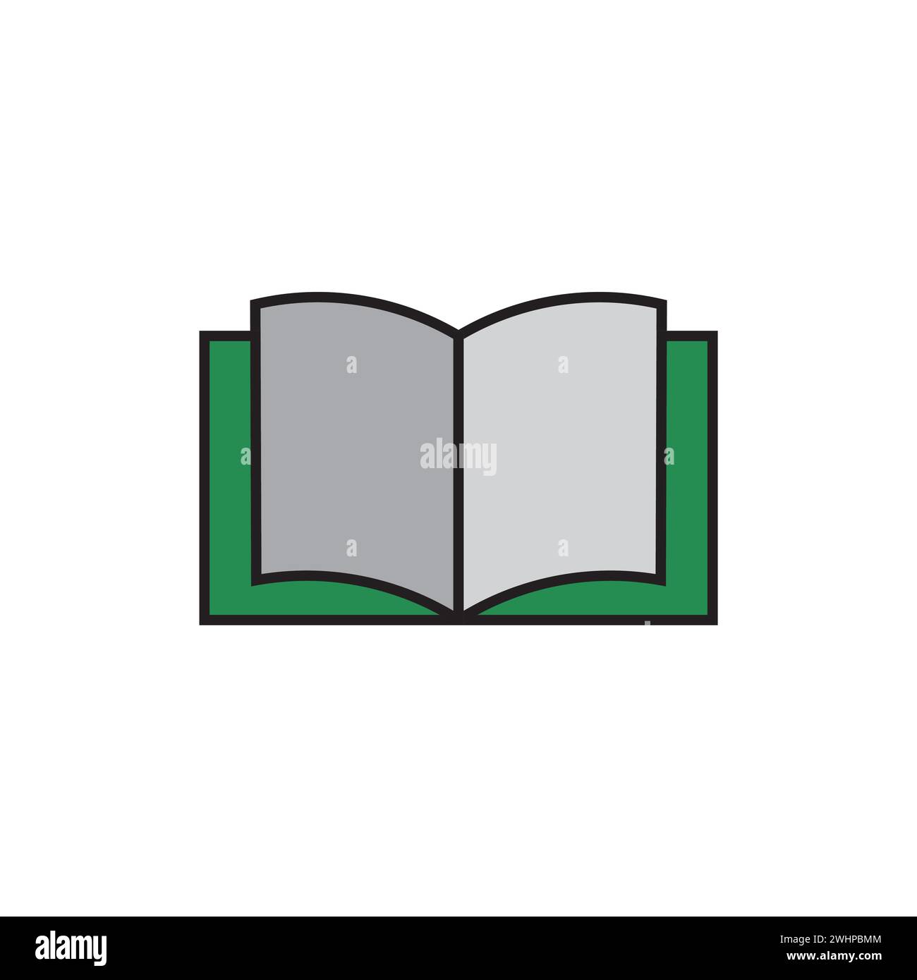 Flat Book icon symbol vector Illustration Stock Vector Image & Art - Alamy
