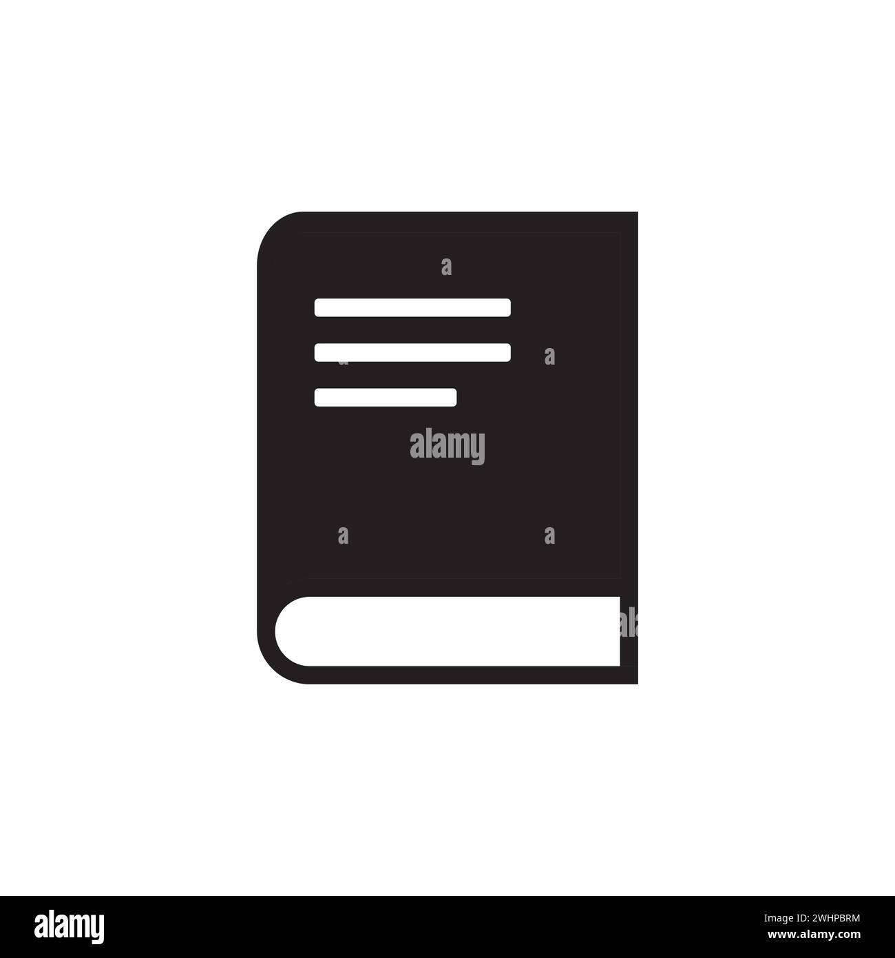 Flat Book icon symbol vector Illustration Stock Vector Image & Art - Alamy