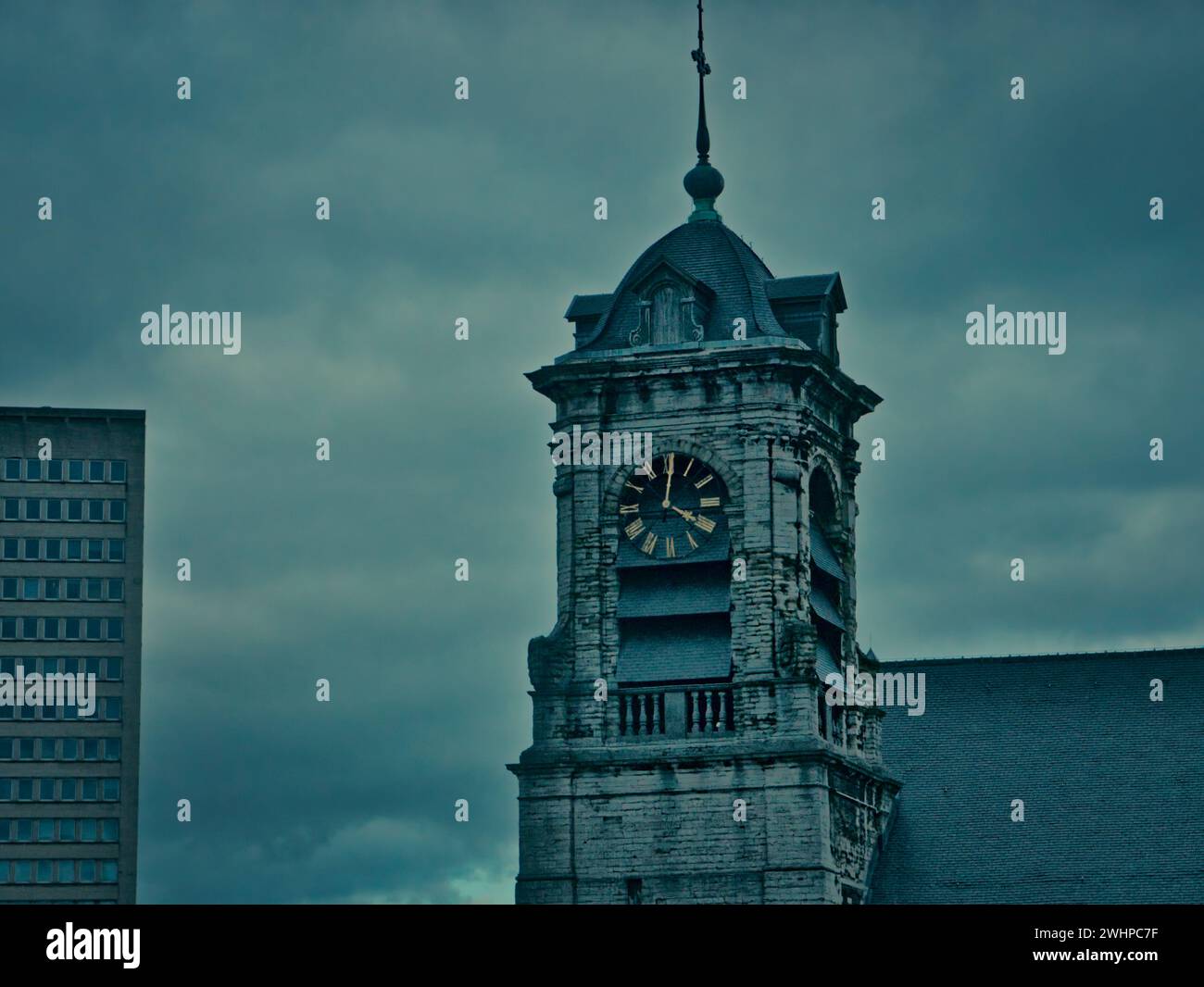 Brussels, Belgium. 9-02-2024. Cityscape. Beautiful buildings of ...
