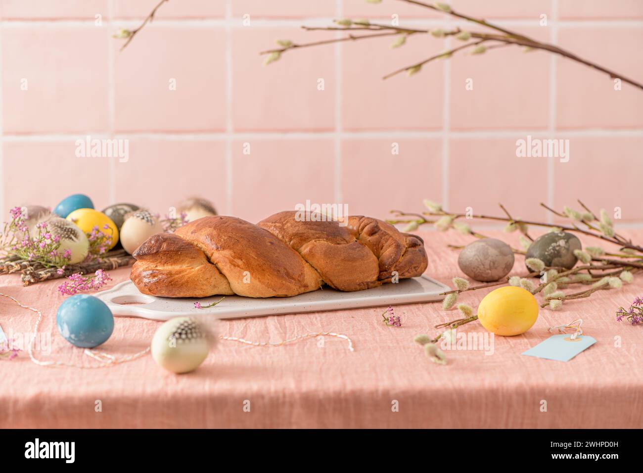 Portuguese traditional Easter cake Stock Photo - Alamy