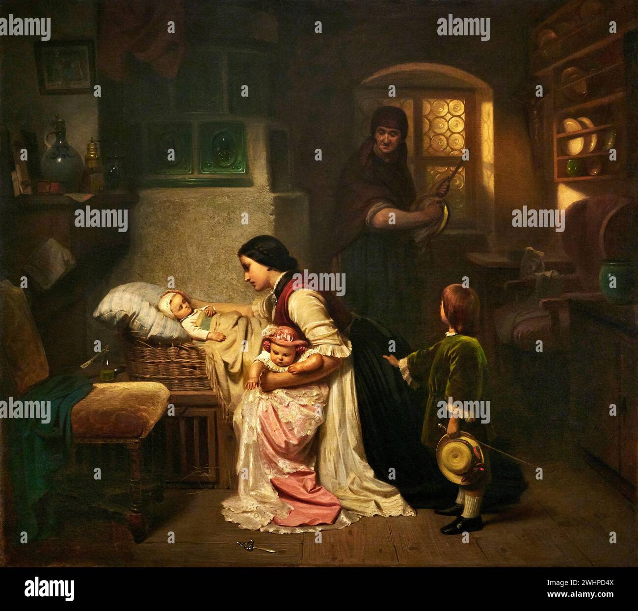 La nutrice - olio su tela - Karl Theodor von Piloty - 1864 - Verona ...