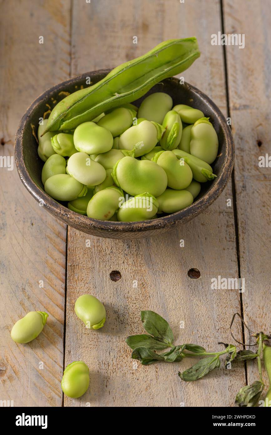 Vegetable broad green pod hi-res stock photography and images - Alamy