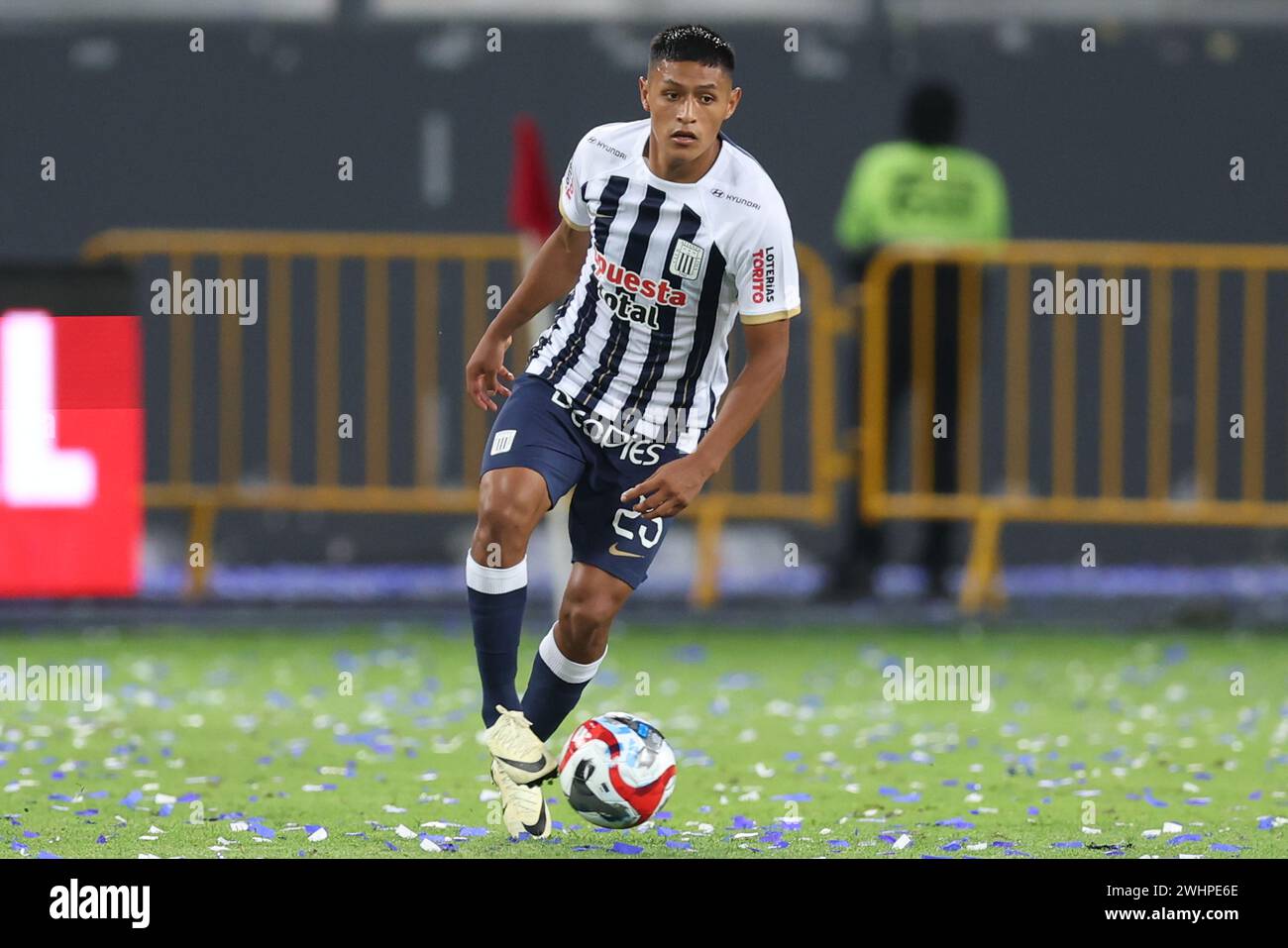 Lima, Peru. 10th Feb, 2024. Marco Huaman of Alianza Lima during the ...