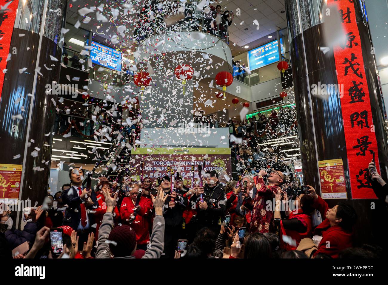 Toronto, Canada. 10th Feb, 2024. Chinese Canadian community celebrate ...