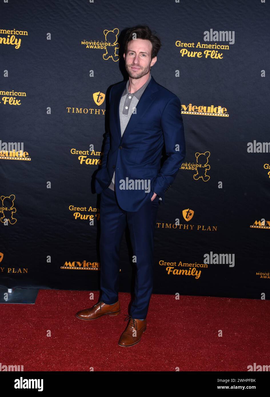 Los Angeles, California, USA 9th February 2024 Actor Jason Burkey ...