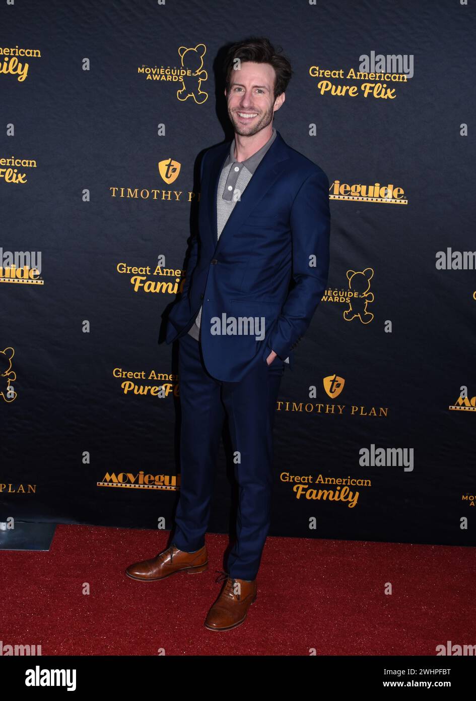 Los Angeles, California, USA 9th February 2024 Actor Jason Burkey ...