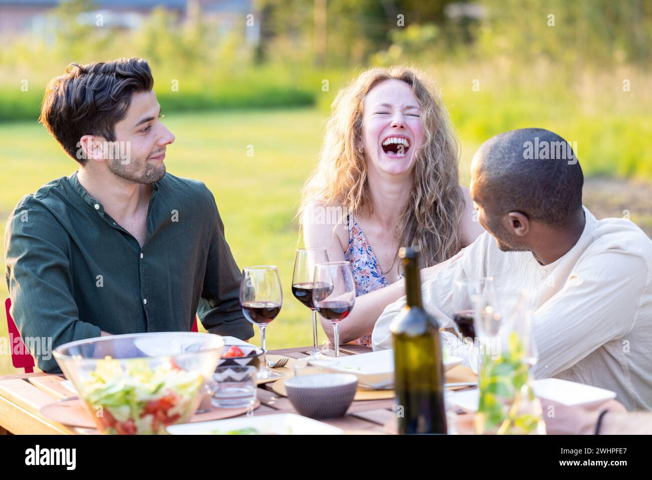 Lively garden conversations hi-res stock photography and images - Alamy