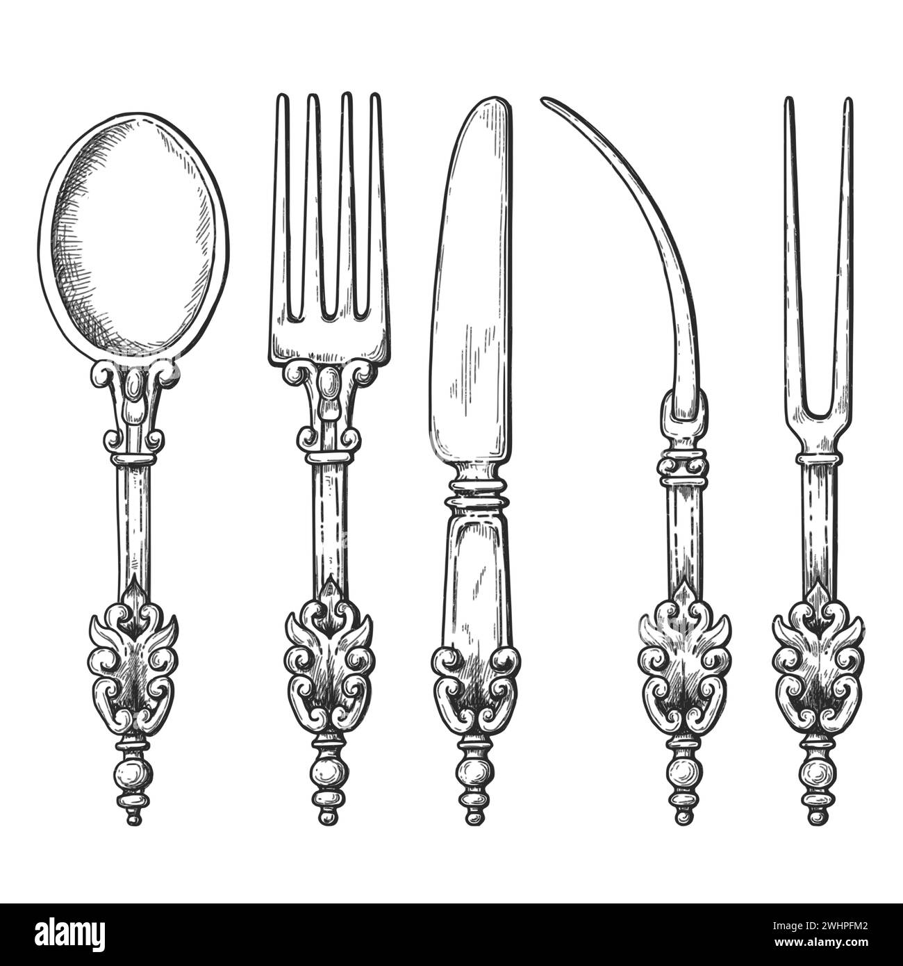 Spoon Fork Knife Background Vector At David Killian Blog