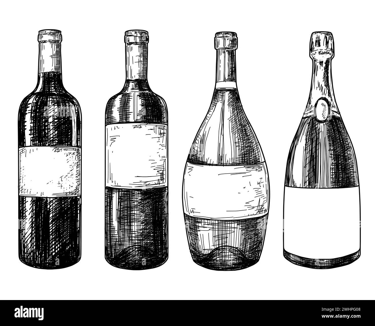 Drink bottles vintage Black and White Stock Photos & Images - Alamy