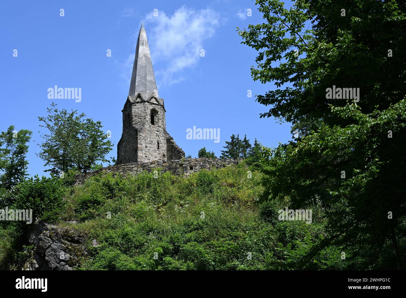 Church castle ruin Gossam, Austria Stock Photo - Alamy