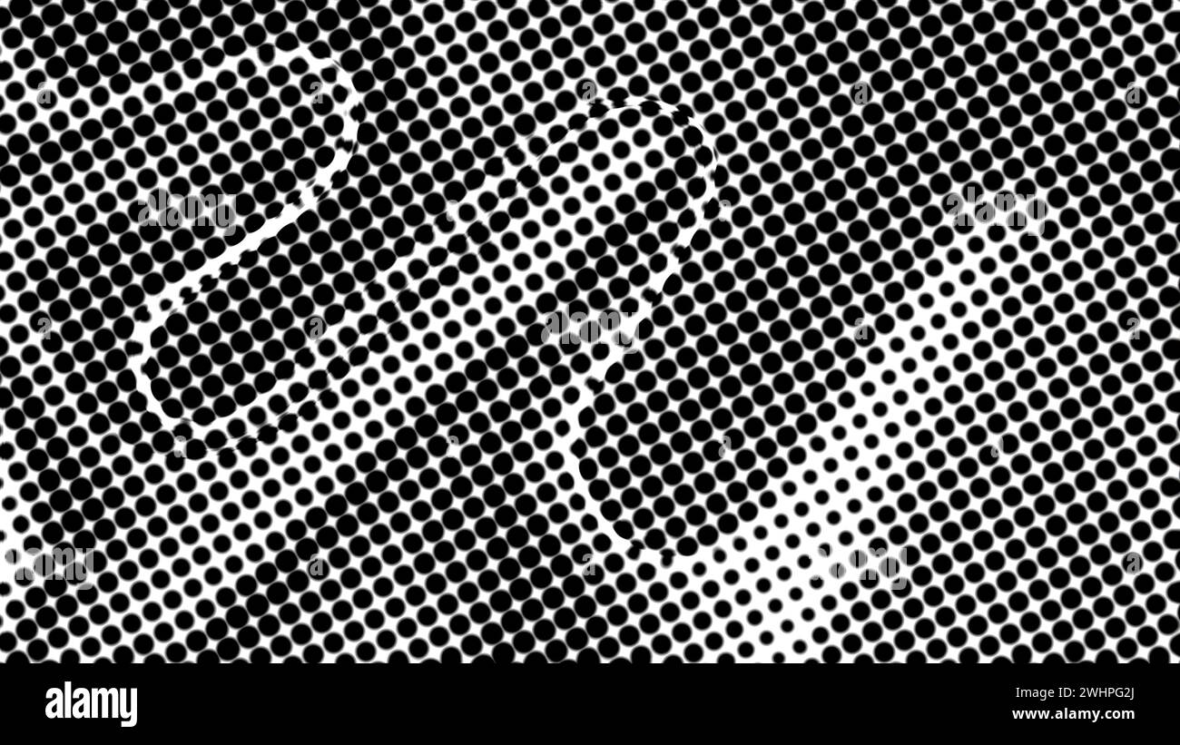 Black and white halftone. Computer generated 3d render Stock Photo - Alamy
