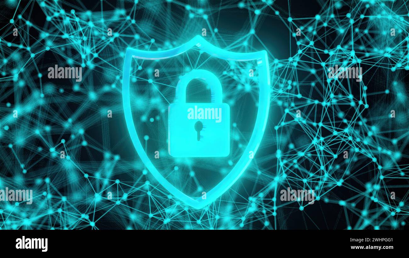 Cyber Security Protection. Computer generated 3d render Stock Photo - Alamy