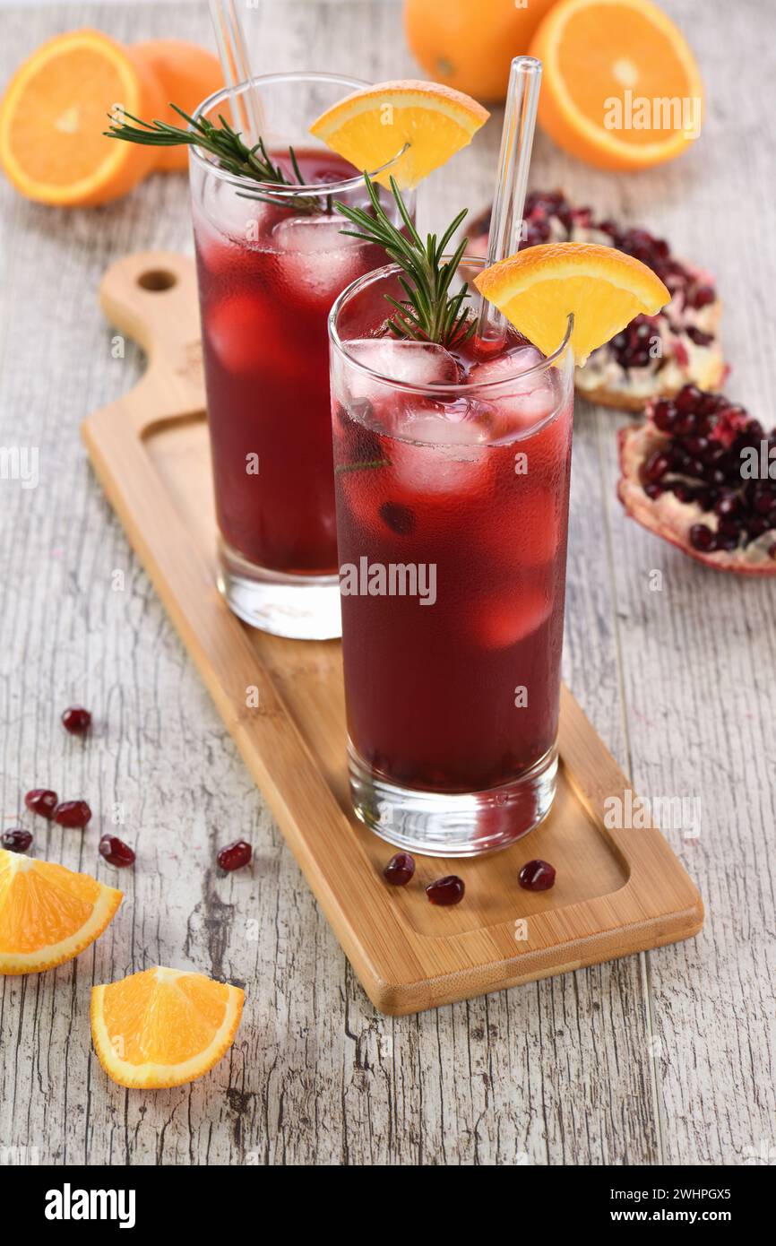 Pomegranate mocktail hi-res stock photography and images - Alamy