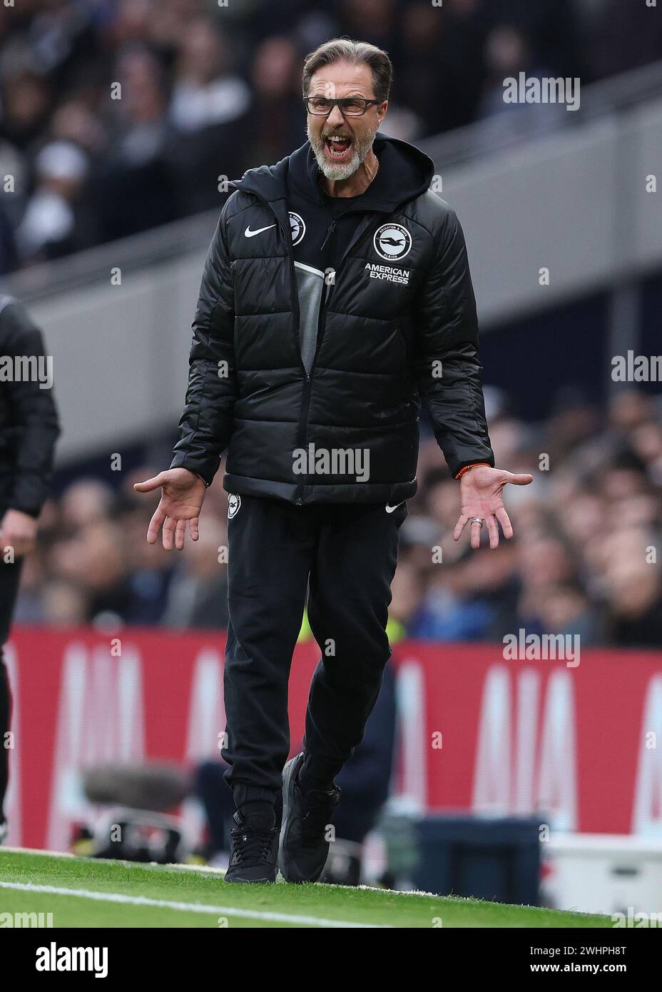 London, UK. 10th Feb, 2024. Andrea Maldera Brighton and Hove assistant ...