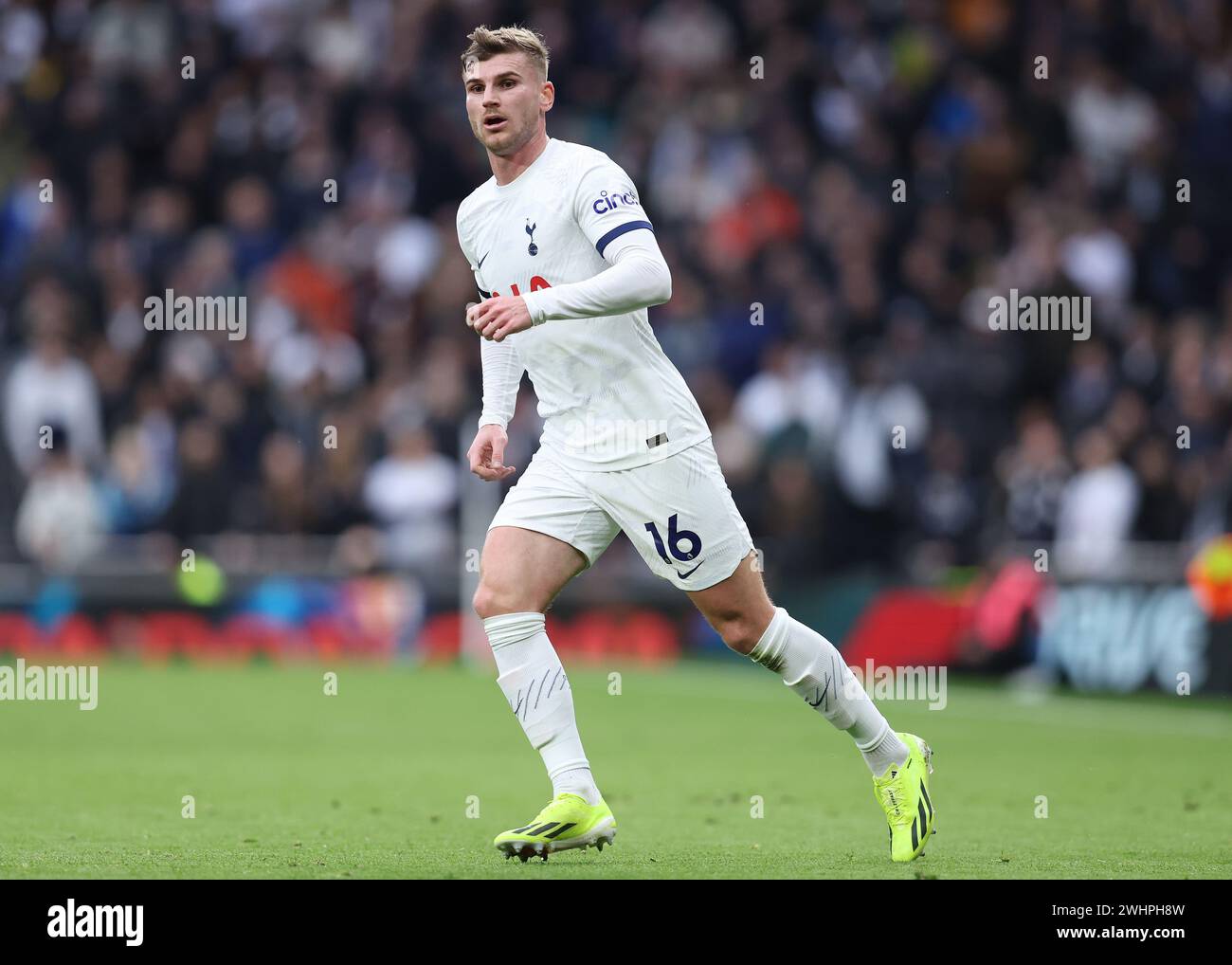 London, England, 10th February 2024. Timo Werner of Tottenham Hotspur ...
