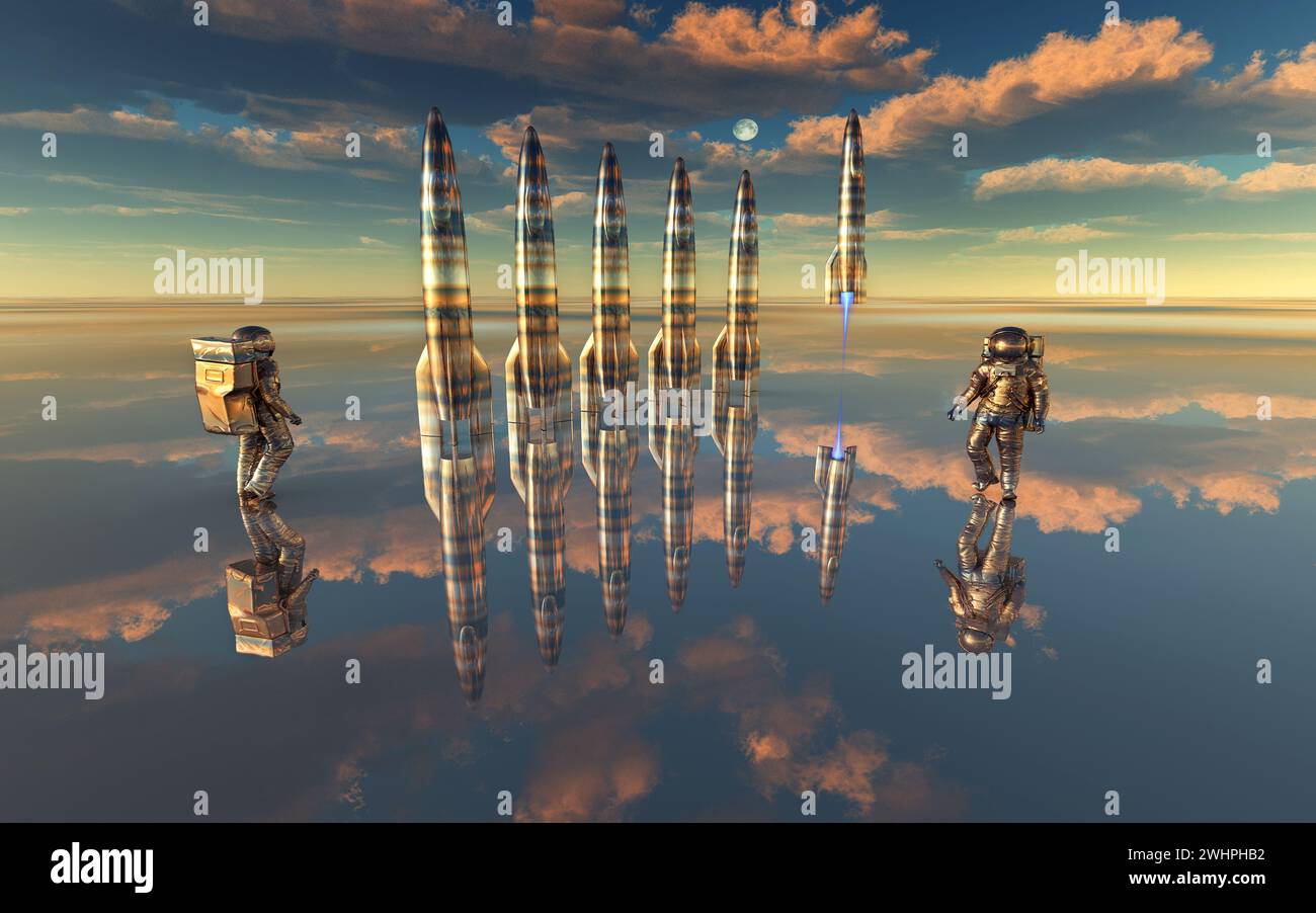 Space Rocket Base Stock Photo - Alamy