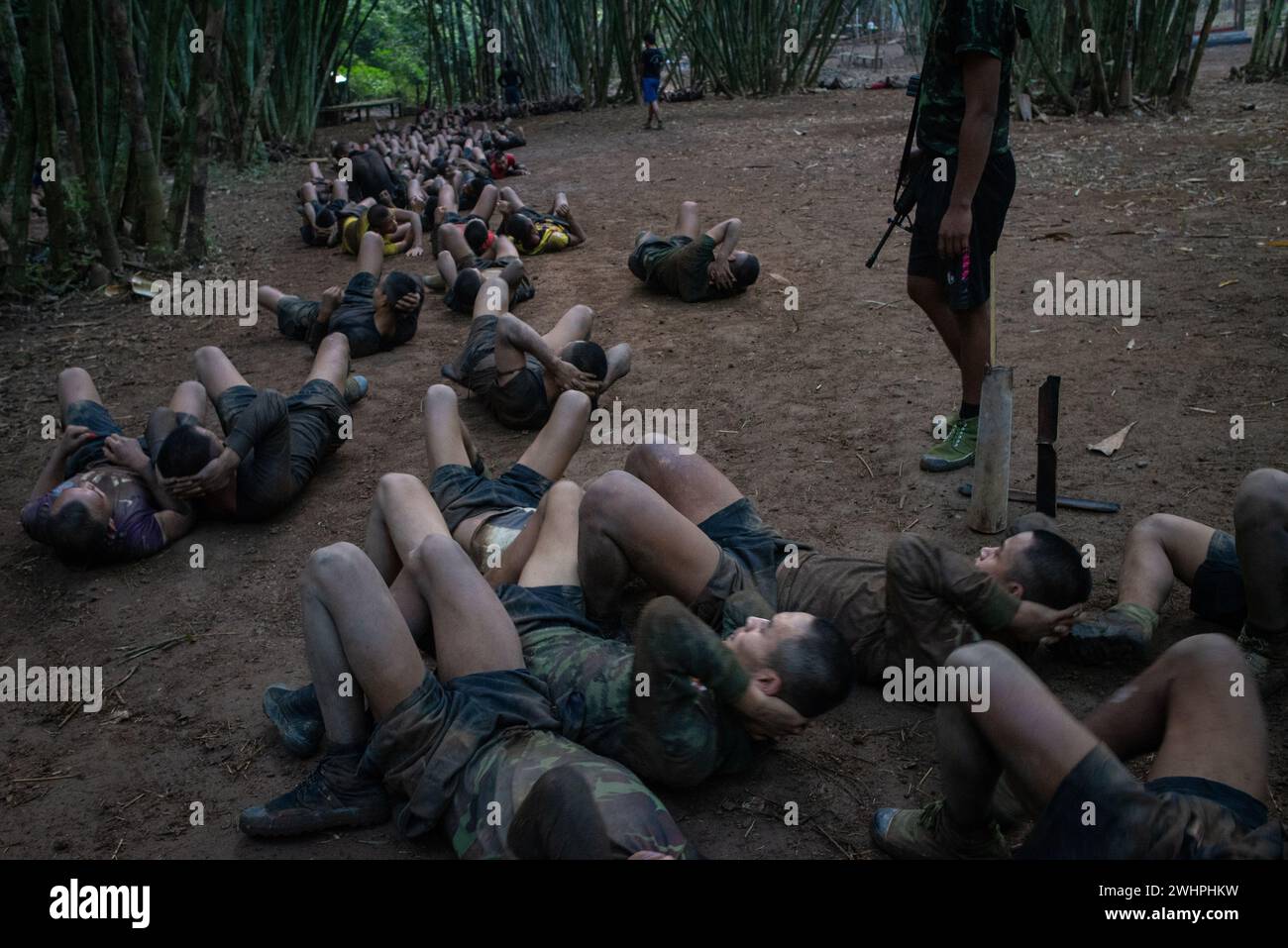 Trainees participate in the Physical Training of the Basic Military ...