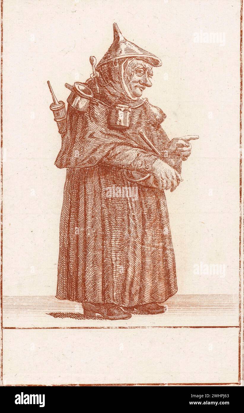 Monk with medical instruments, Jacob Gole (attributed to), after ...