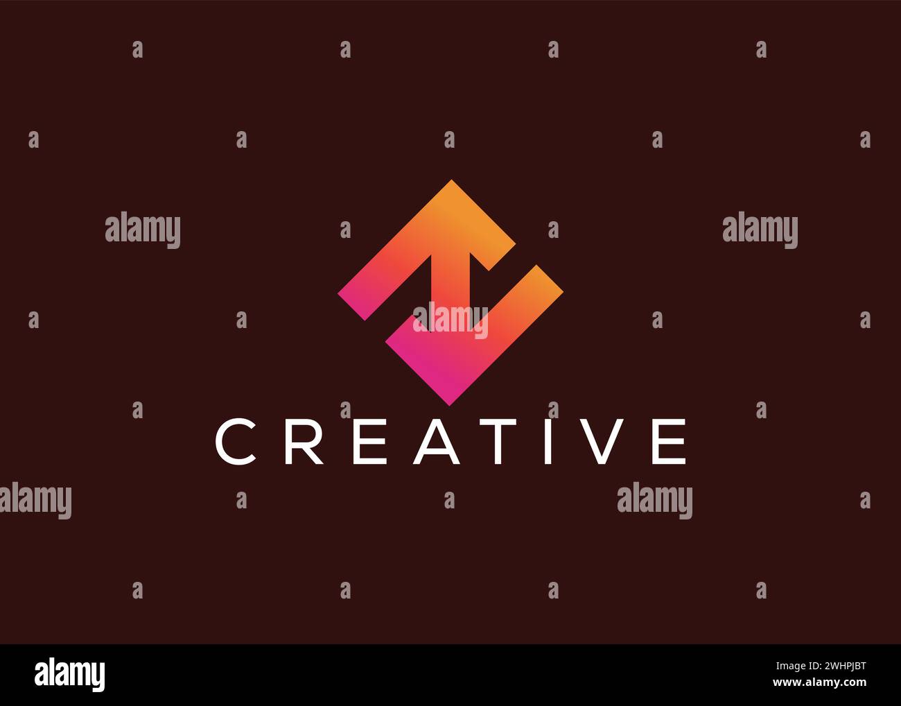 Minimalist arrow growth check mark logo design vector template ...