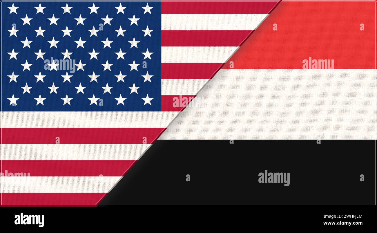 Flags of USA and Jordan. Illustration of national symbols USA and ...