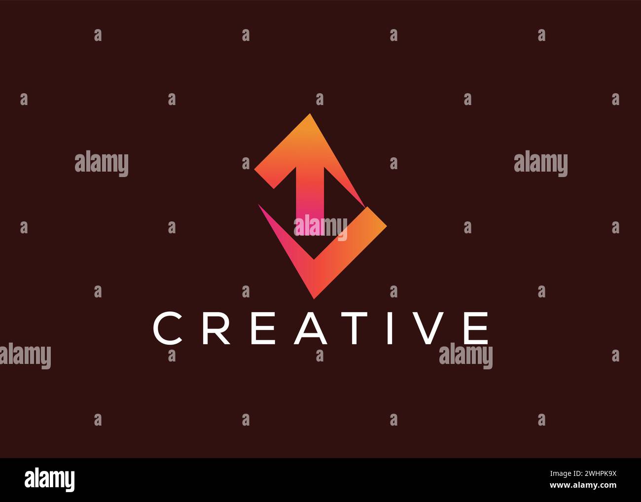 Minimalist arrow growth check mark logo design vector template ...