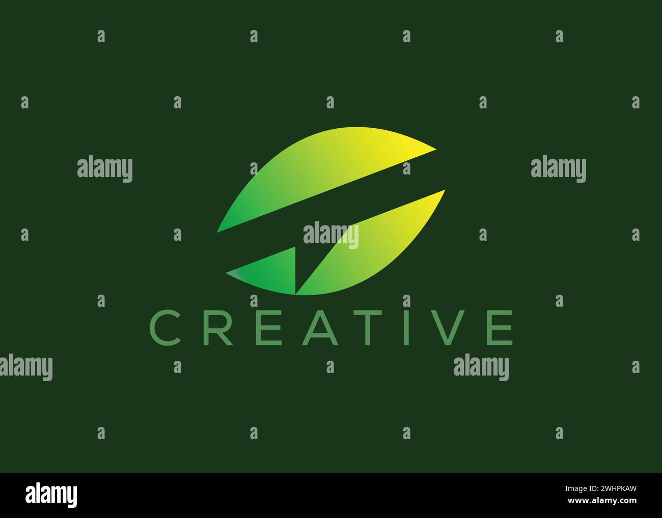 Minimalist Eco Leaf Chat Logo Design Vector Template Creative Modern Nature Chat Logo Stock 