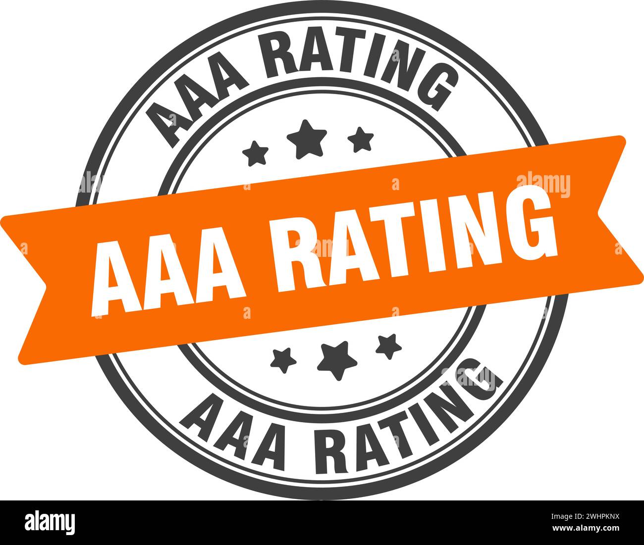 aaa rating stamp. aaa rating round sign. label on transparent ...