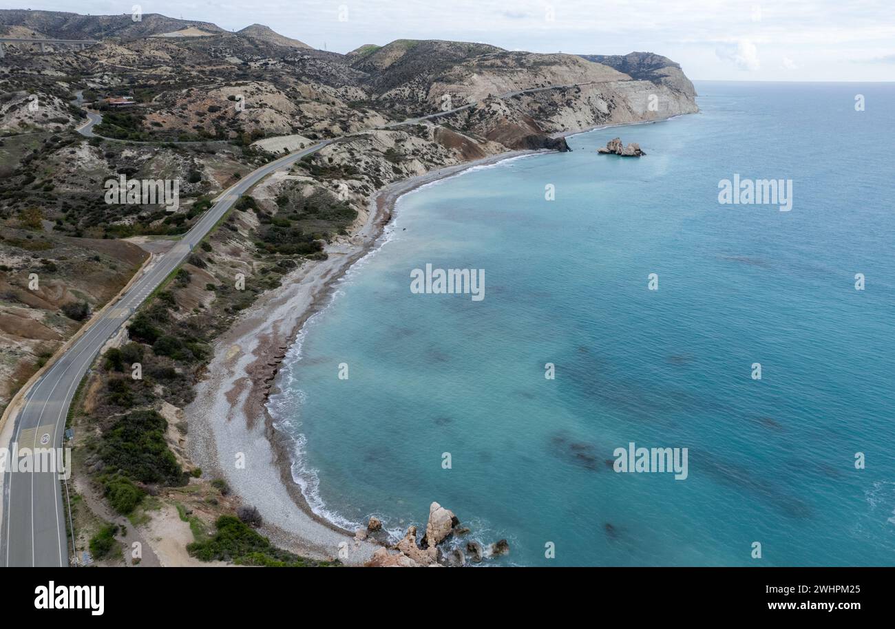 Paphos beach aerial hi-res stock photography and images - Alamy