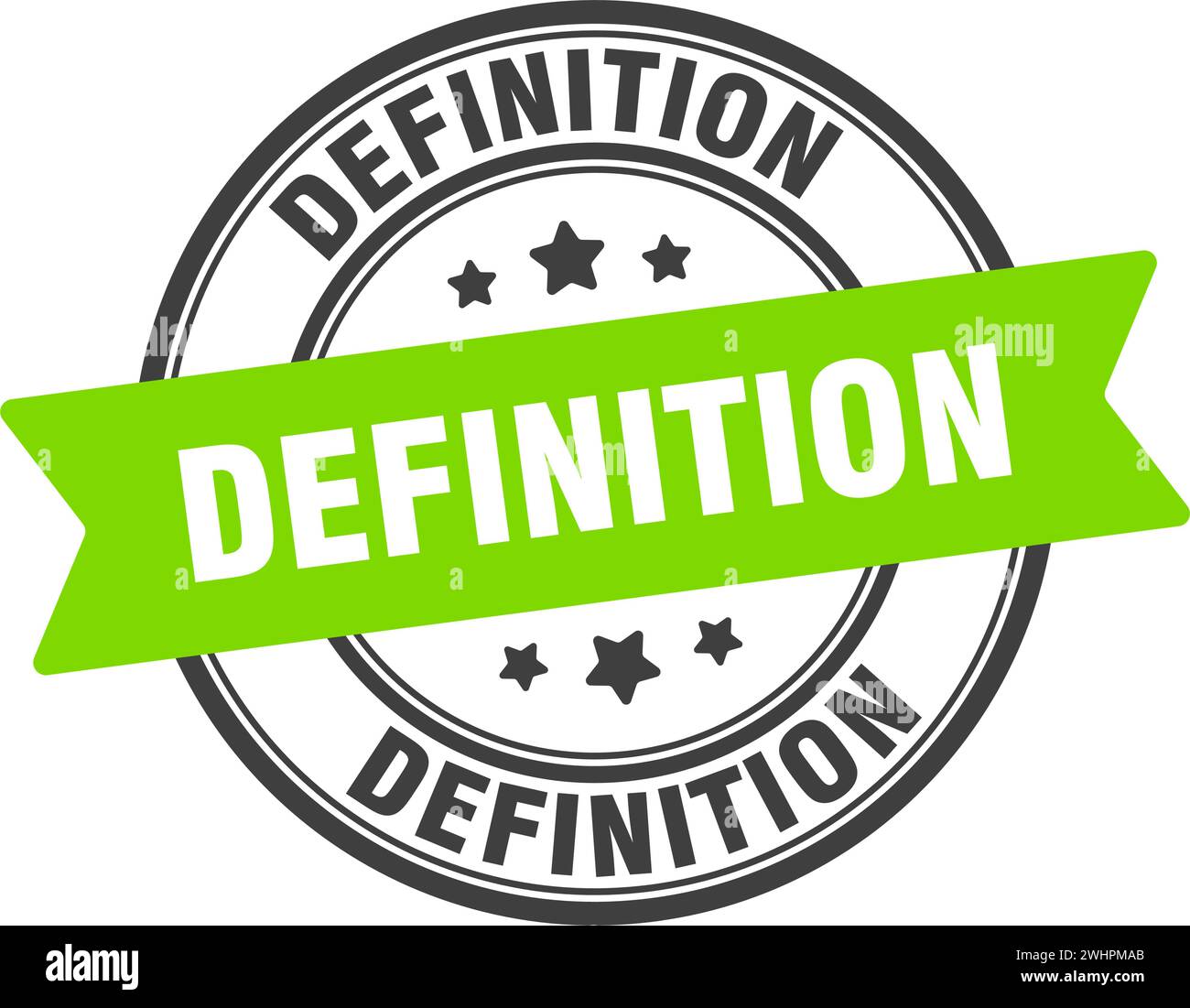 definition stamp. definition round sign. label on transparent ...
