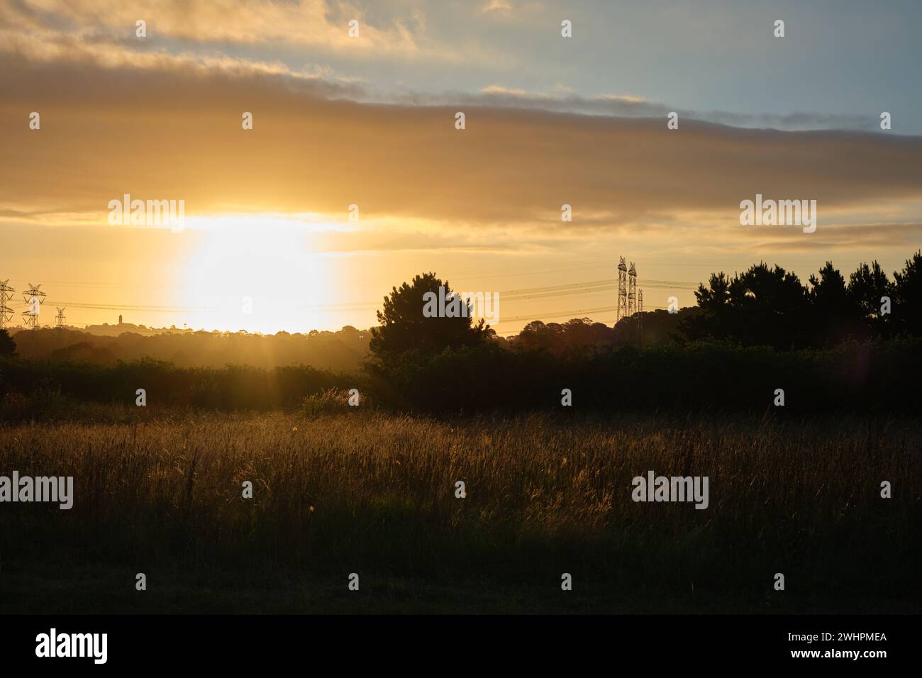 Amber sunset hi-res stock photography and images - Alamy