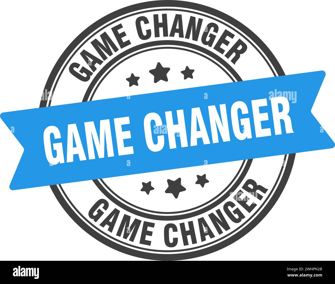 game changer stamp. game changer round sign. label on transparent ...