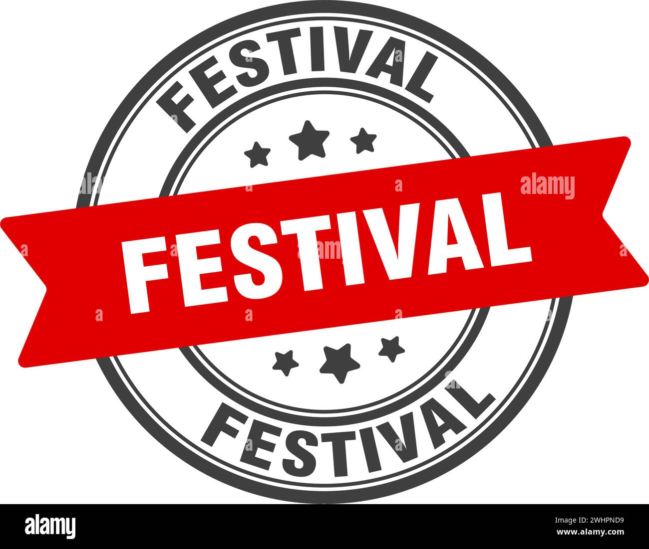 festival stamp. festival round sign. label on transparent background ...